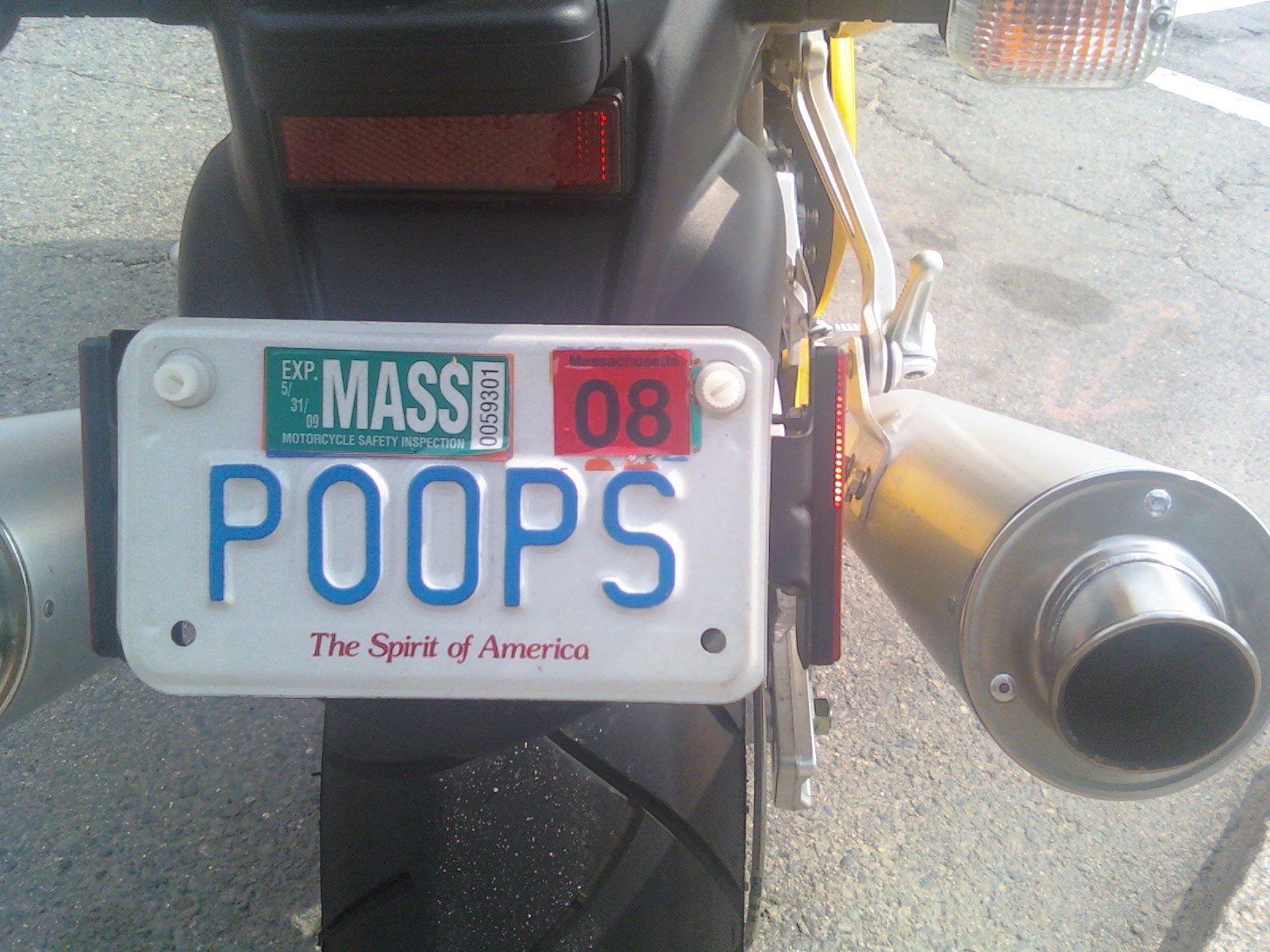POOPS | WhatAPlate.com - The Coolest Vanity License Plates! #whataplate